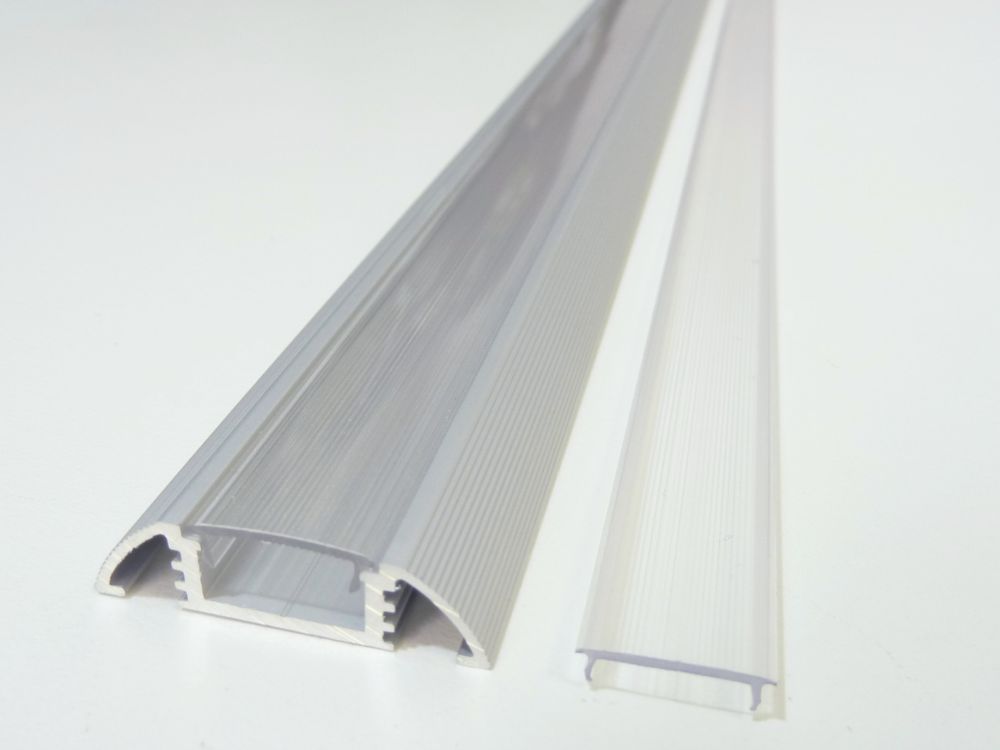 AL-hliníková lišta-půlkulatý profil N10 35x16,2mm pro LED pásek + kryt ...